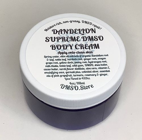 DMSO Dandelion Supreme Body Cream - DMSO Store