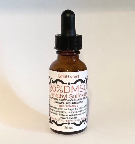 20% DMSO Eye Drops in Saline with Vitamin C - DMSO Store